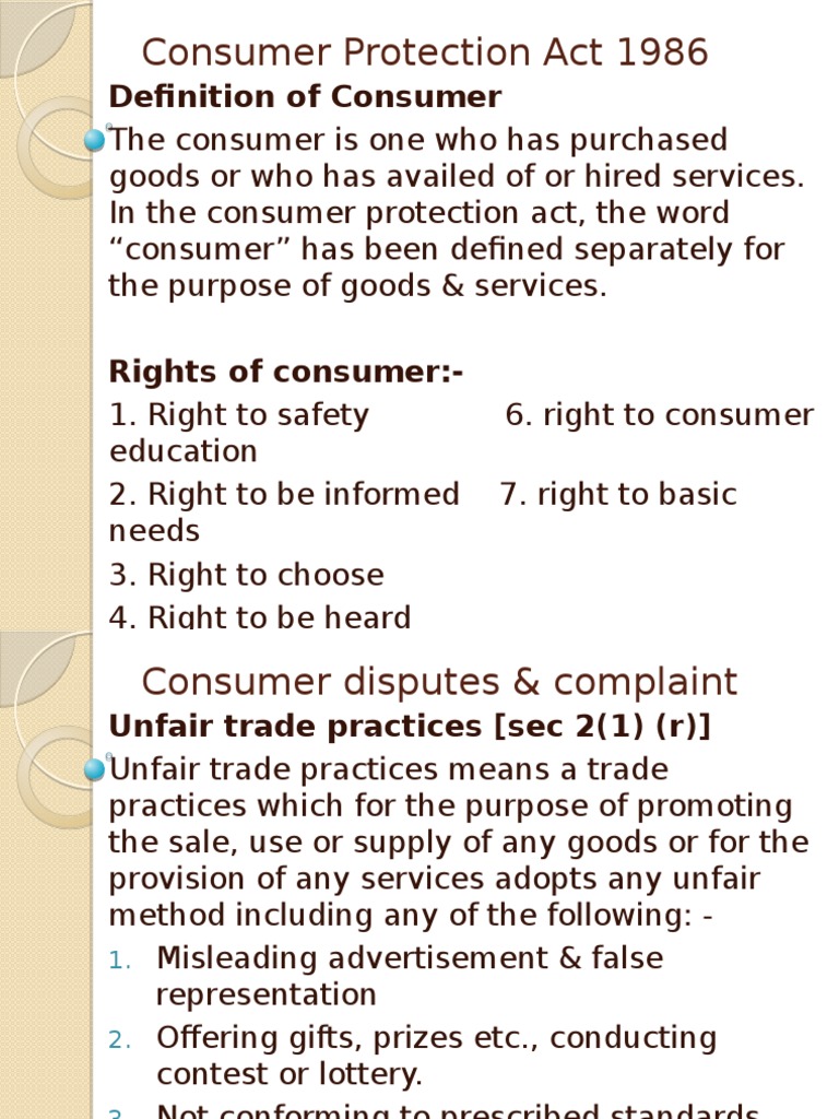 Consumer Protection Act 1986 | PDF | Consumer Protection | Supreme Courts