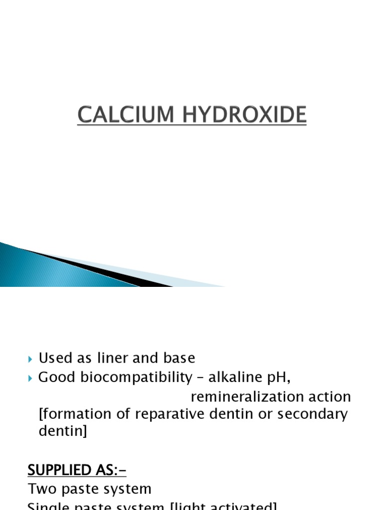 Calcium Hydroxide | PDF | Cooking, Food & Wine
