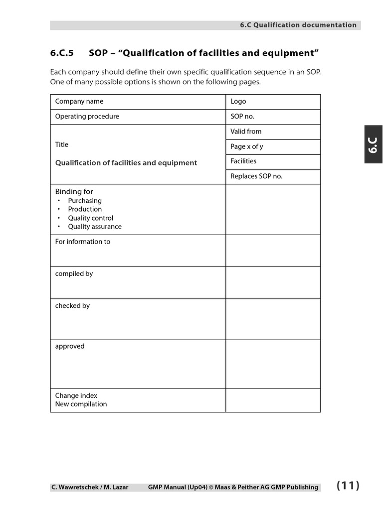 Sop Qualification | Verification And Validation | Industries