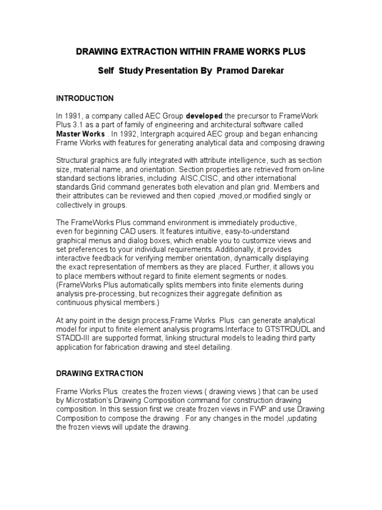 Drawing Extraction Within Framework Plus | PDF | 3 D Computer Graphics ...