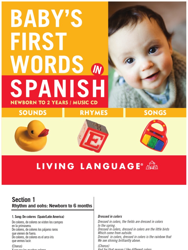 Babys First Words Spanish | PDF | Ocio | Entretenimiento (general)