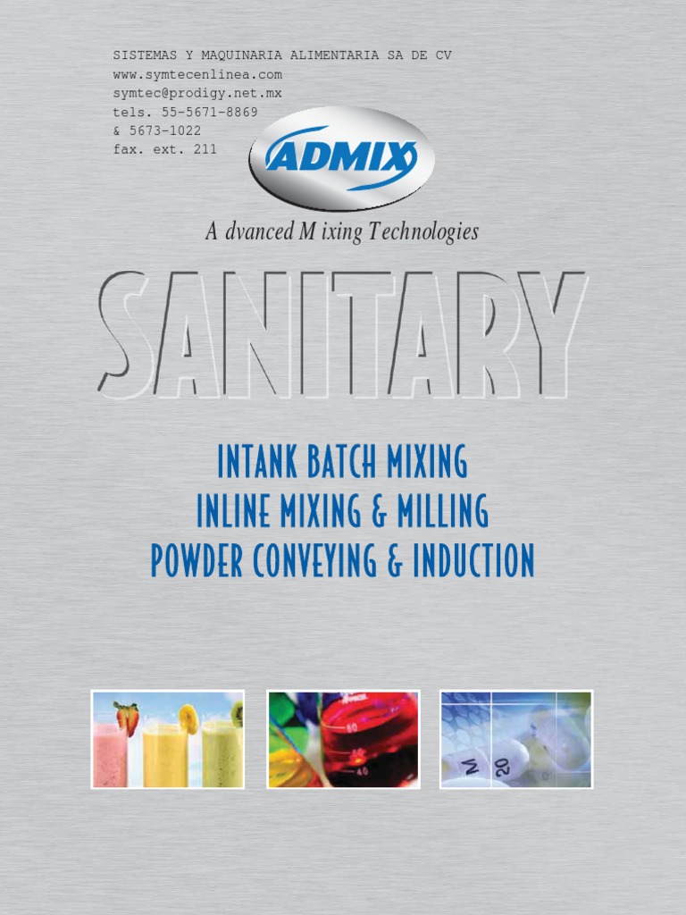 SYMTEC ADMIX AllProdBrochure | PDF | Pump | Transmission (Mechanics)