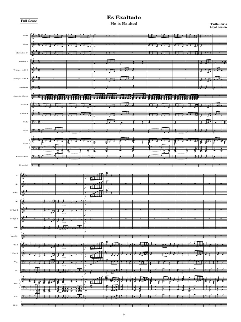 Es Exaltado PDF | PDF | Formas musicales | Composiciones