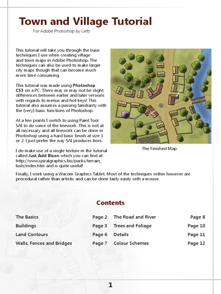 Create Detailed Village Maps in Photoshop | PDF | Adobe Photoshop ...
