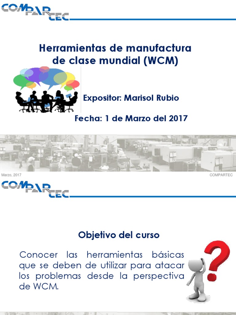 7 Herramientas Clave del WCM | PDF | Calidad (comercial) | Cognición
