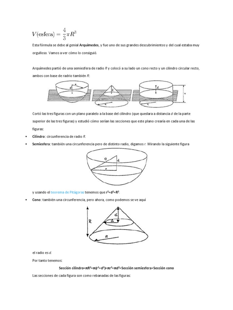 Fórmula de La Esfera | PDF | Esfera | Geometria clasica