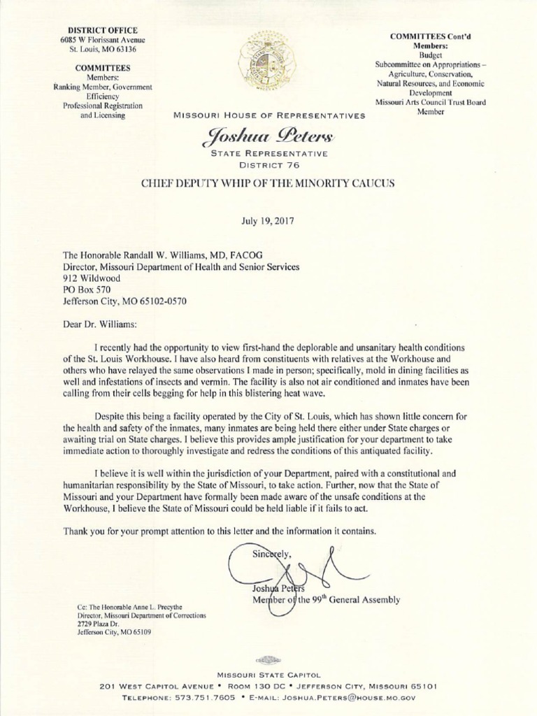 MHDSS Letter Peters | PDF