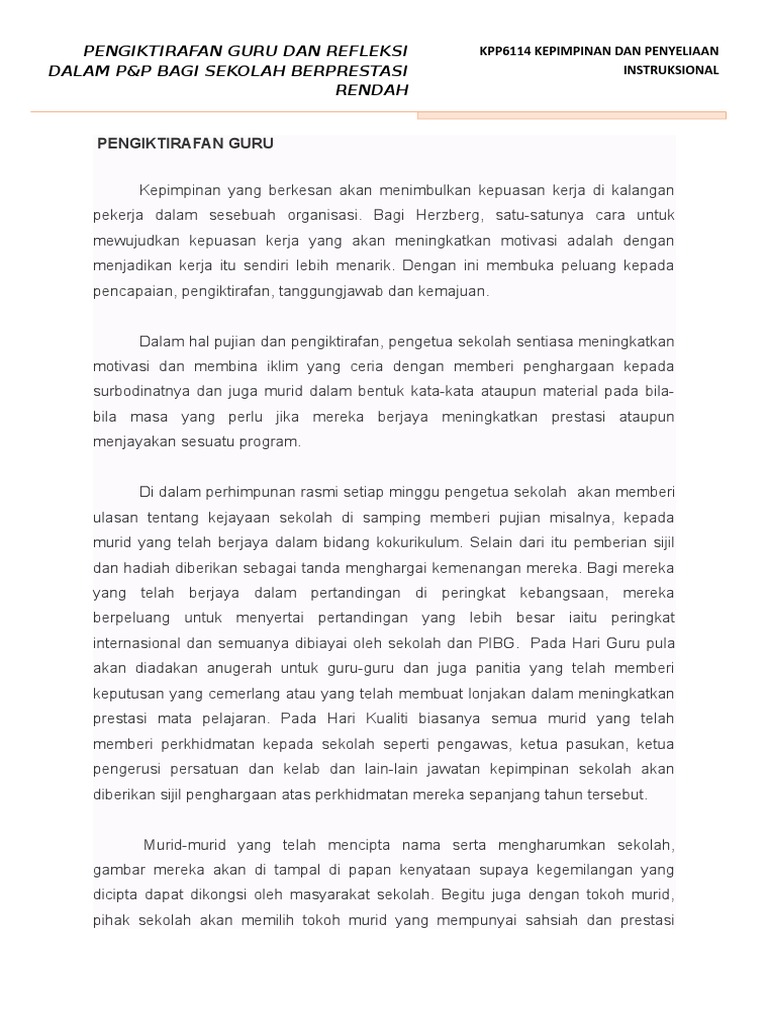 Laporan Pembentangan | PDF