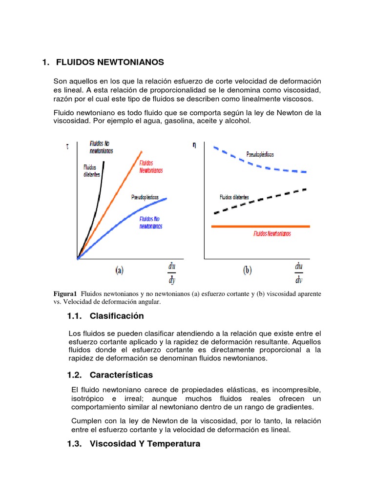Fluidos Newtonianos 1 | PDF | Viscosidad | Fluido