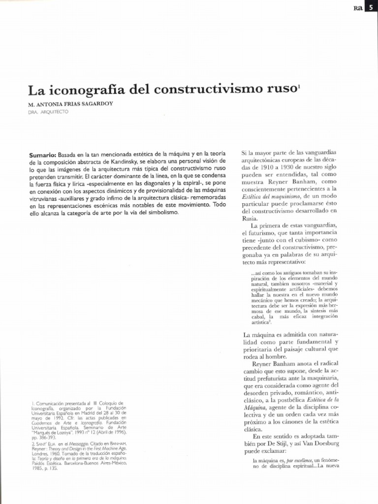 La Iconografia Del Constructivismo Ruso PDF | PDF
