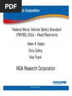 Head Restraint Regulation Comparison | PDF | Transport | Motor Vehicle