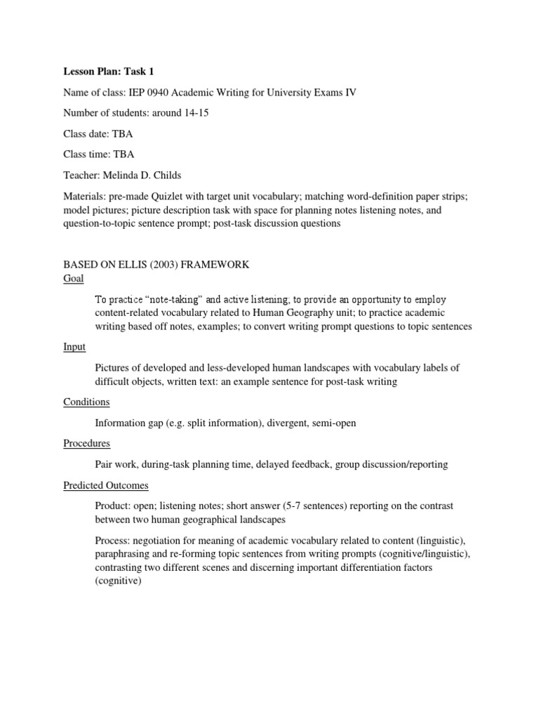 Unit 3 Day 1 | PDF | Vocabulary | Lesson Plan