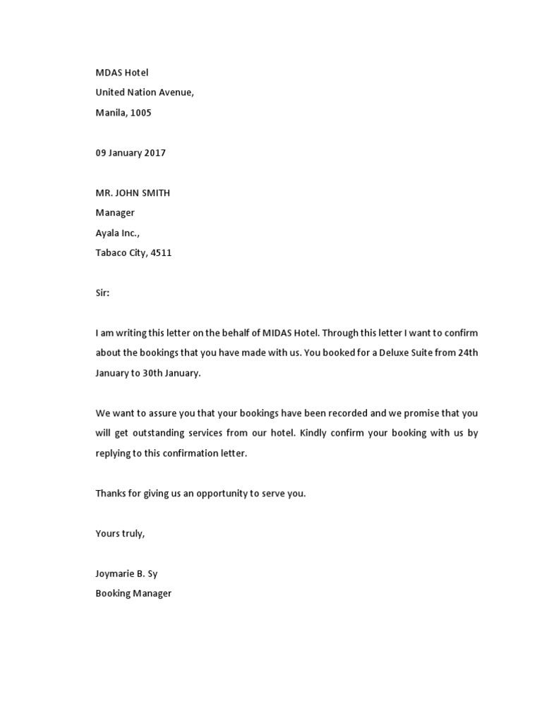 Deluxe Suite Booking Confirmation | PDF