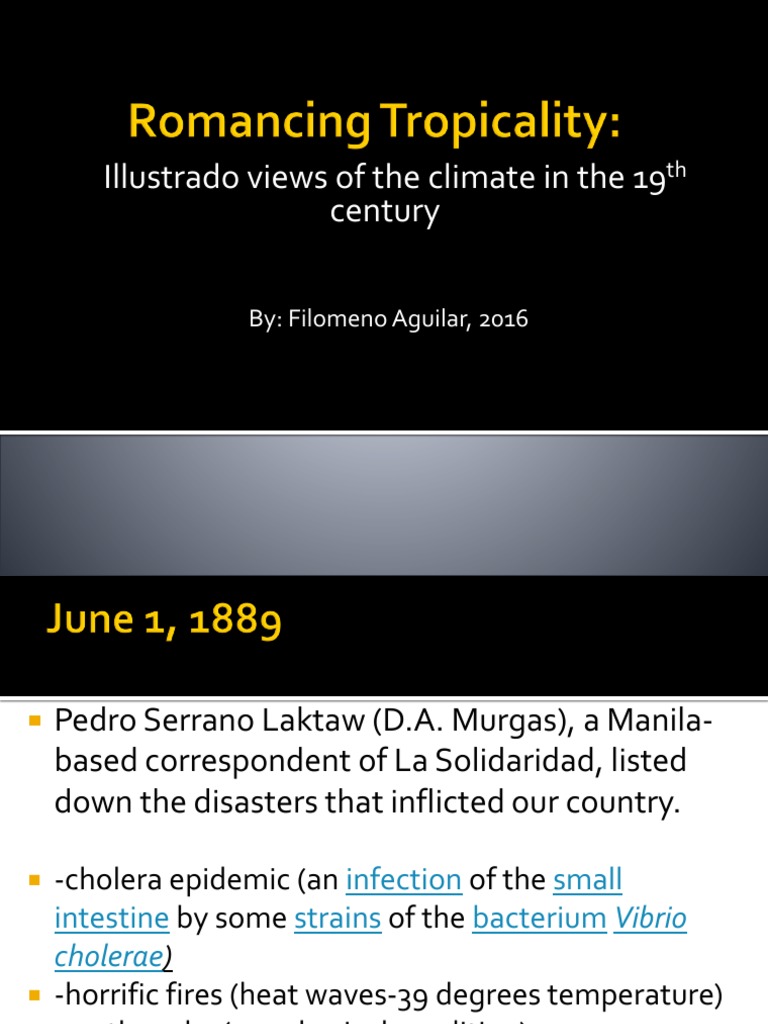 Romancing Tropicality | PDF | Philippines | Disaster And Accident