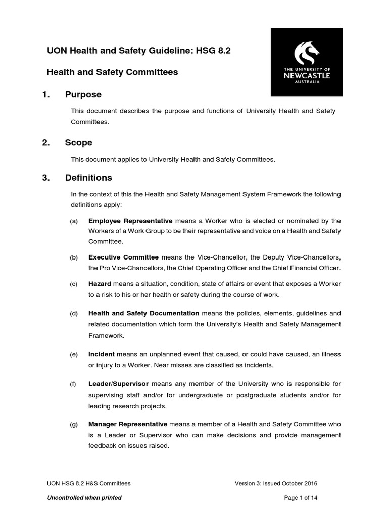 Establishing Effective Health and Safety Committees: Roles ...