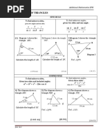 Trigonometry Csec Past Paper Questions | PDF | Triangle | Trigonometry