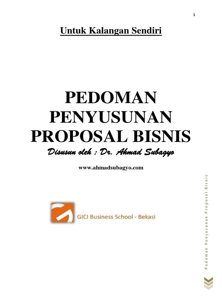 Pedoman Proposal Bisnis | PDF