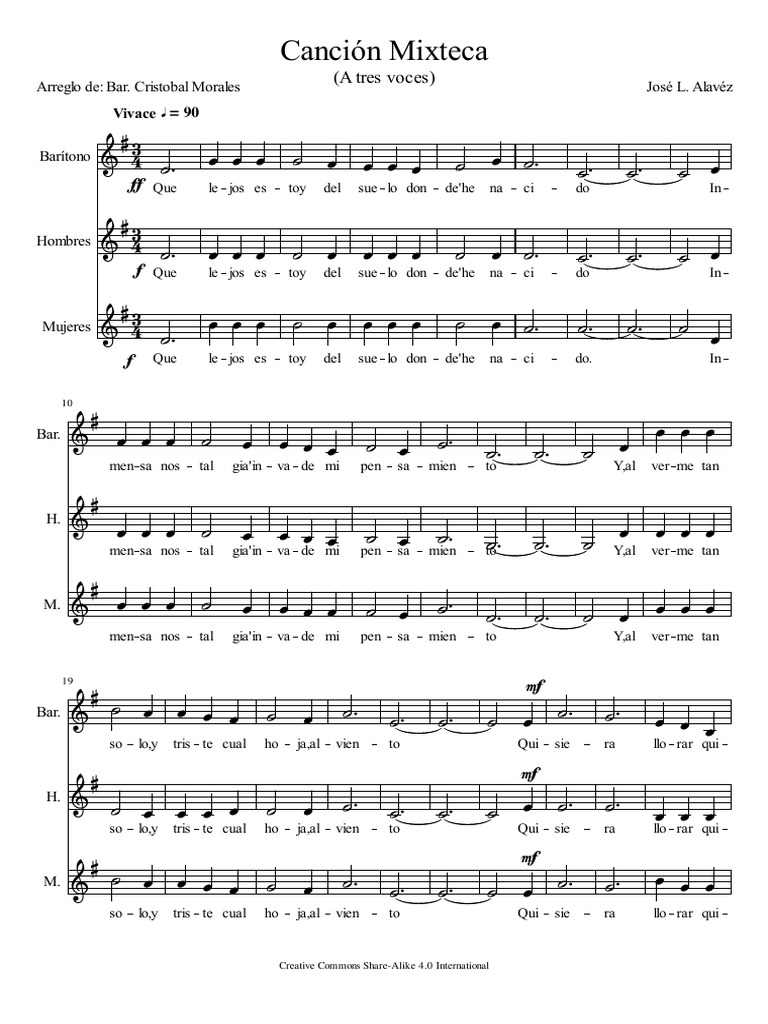 Cancion Mixteca PDF | PDF