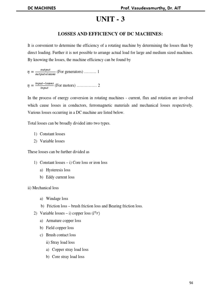 Unit3 SVM | PDF | Electric Generator | Electric Current
