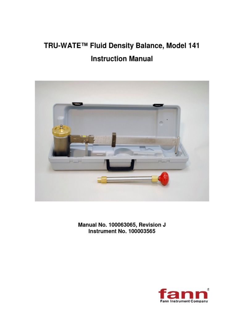 Pressurized Fluid Balance | PDF | Weighing Scale | Calibration