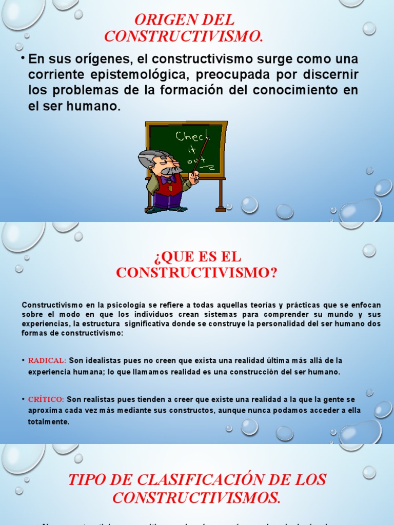 Constructivismo ACTUAL | PDF | Aprendizaje | Conocimiento