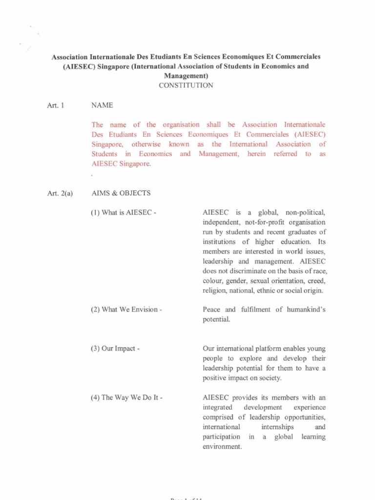 Constitution With Suggestions From ROS | PDF | Quorum | Government