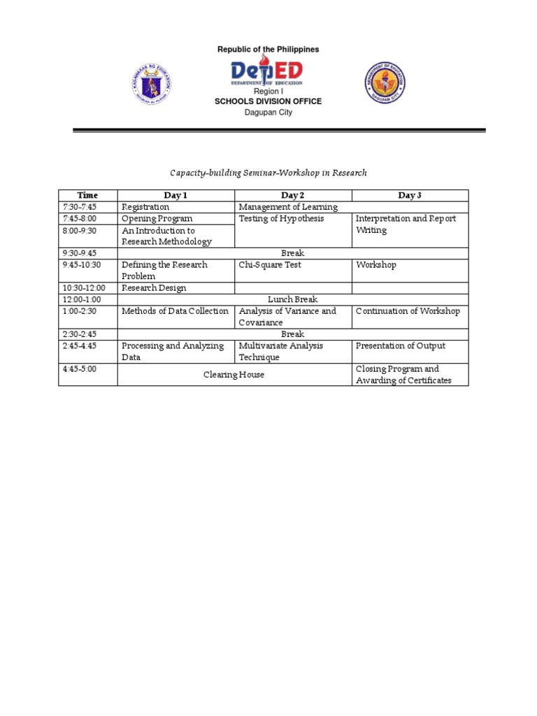 Capacity Building Seminar-Workshop | PDF