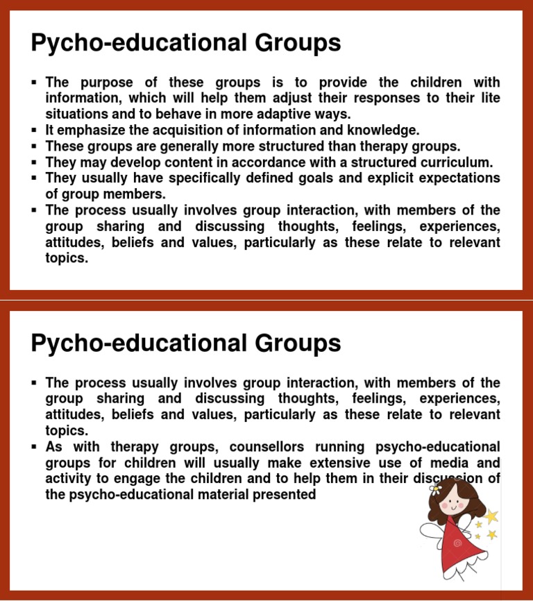 Psycho-Educational Group | PDF