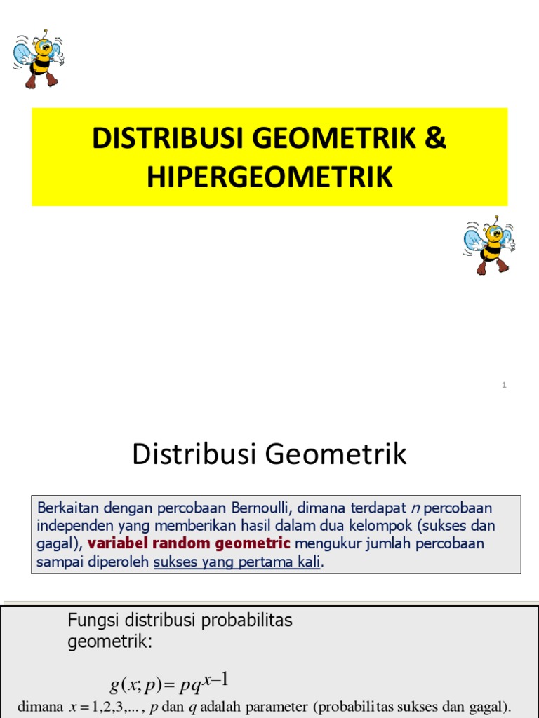 Probabilitas Distribusi Geometrik dan Hipergeometrik | PDF
