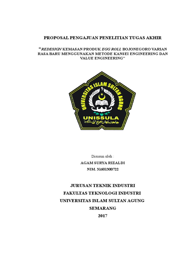 Contoh Proposal Pengajuan Judul TA | PDF