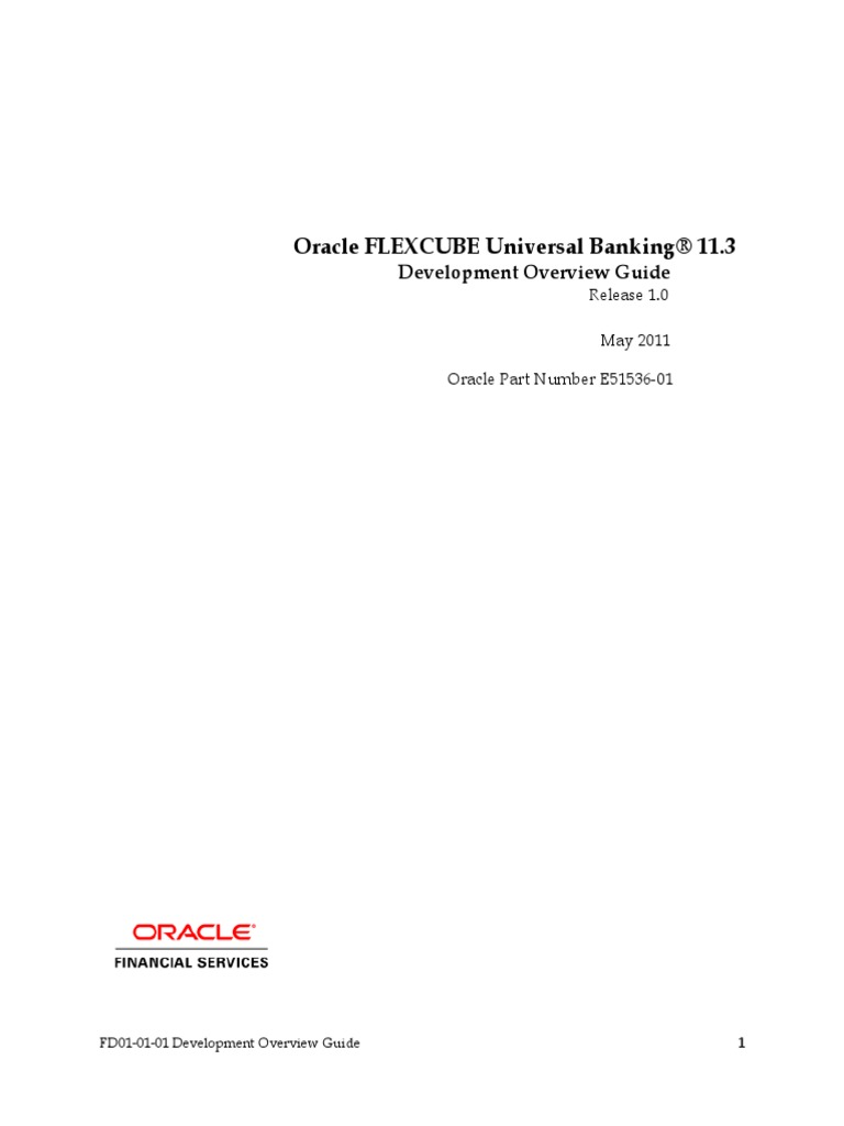 FCUBS FD01!01!01 Development Overview Guide | PDF | Oracle Database ...
