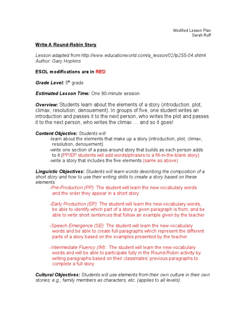 Modified Lesson Plan | PDF | Word | Vocabulary