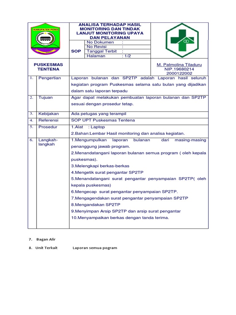 Format SOP sp2tp | PDF | Komputer