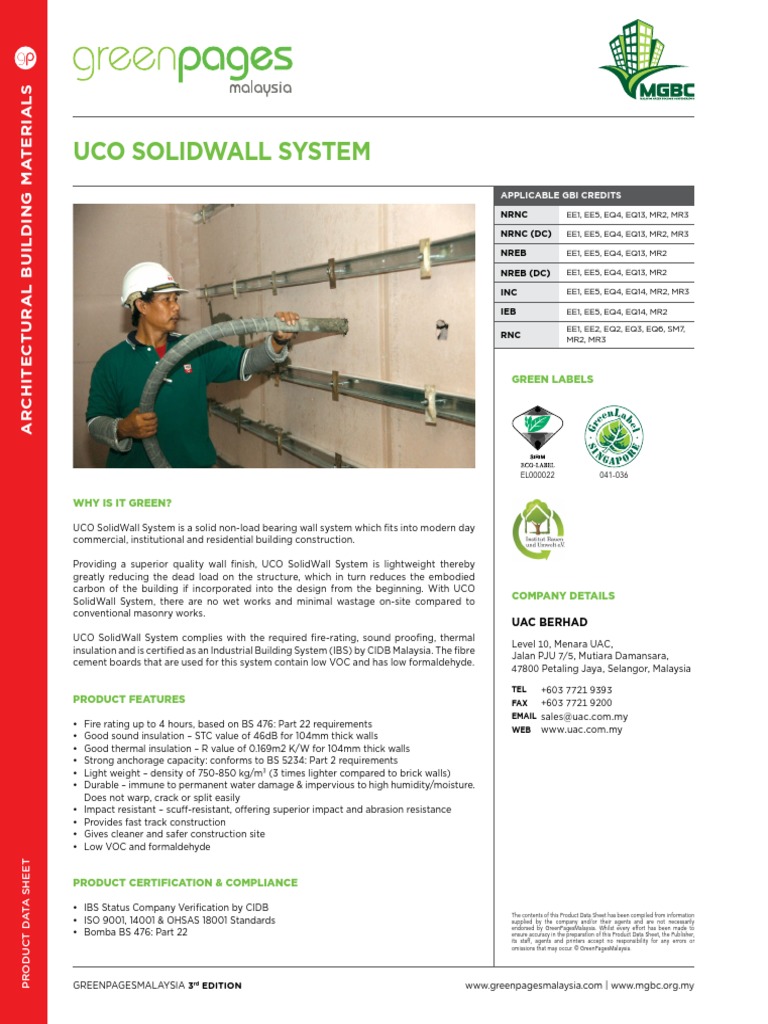 Abm Uco Solidwall System | PDF | Building Insulation | Engineering