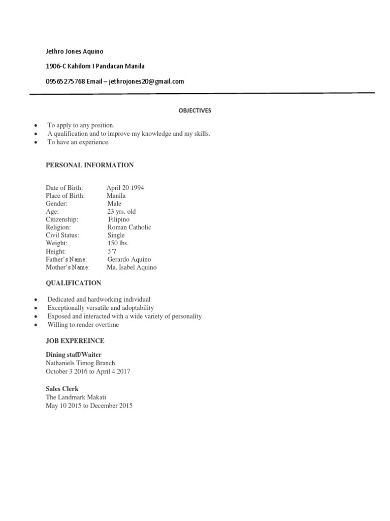 Jethro Jones Aquino | PDF