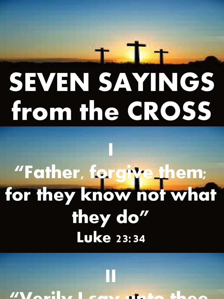 Seven Sayings From The CROSS | PDF | Religion & Spirituality