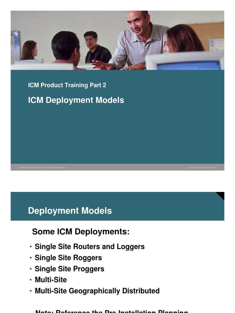 CISCO ICM Deployment Models | PDF | Quality Of Service ...