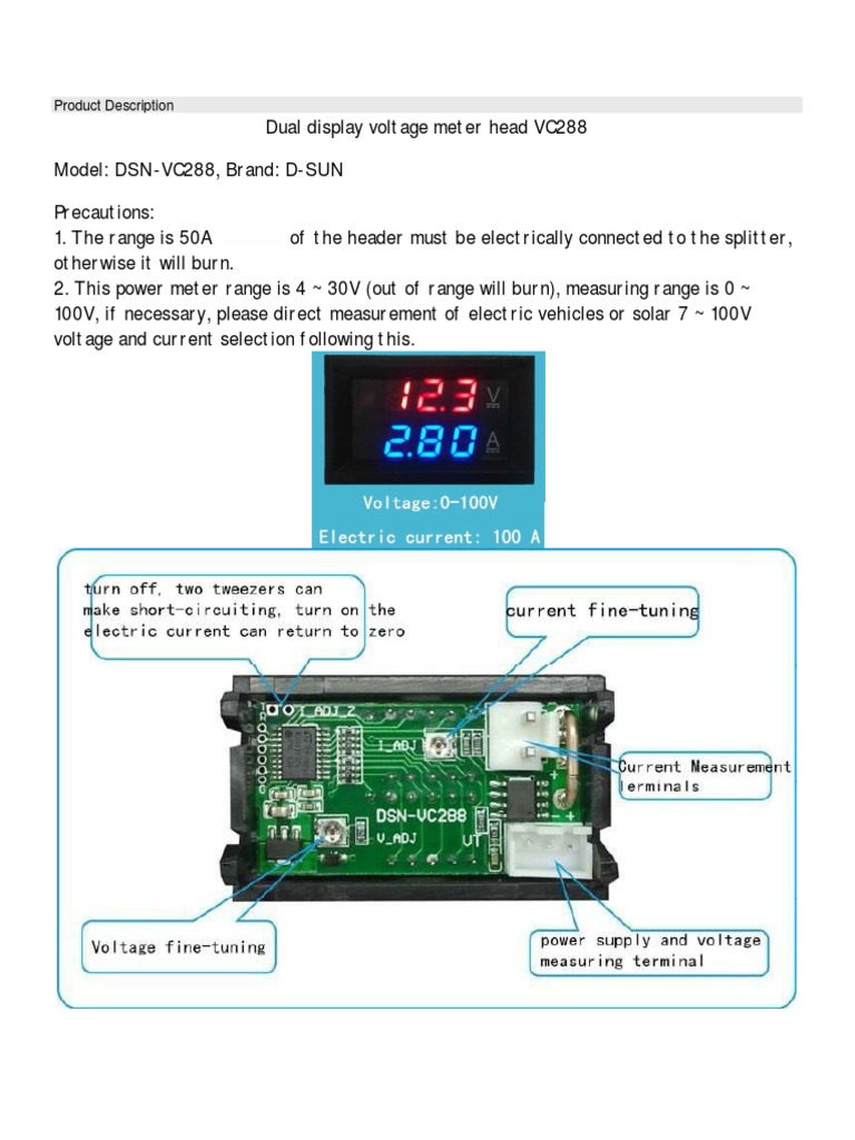 DSN VC288 | PDF | Electricity | Electrical Engineering