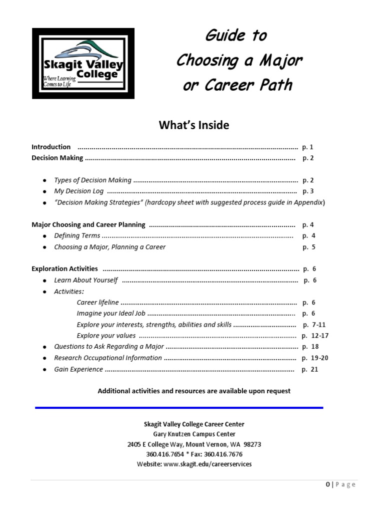 Career Pathway Selection Guide | PDF | Decision Making | Service Learning