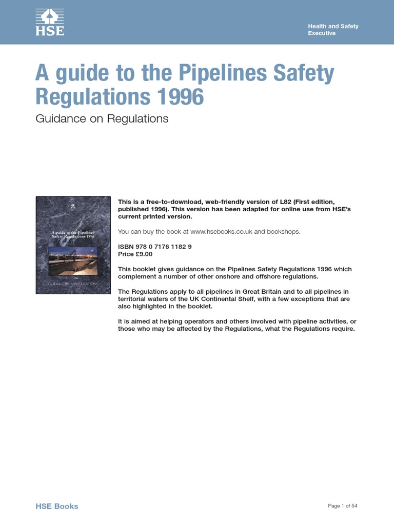 A Guide To The Pipelines Safety PDF | PDF | Pipeline Transport | Safety