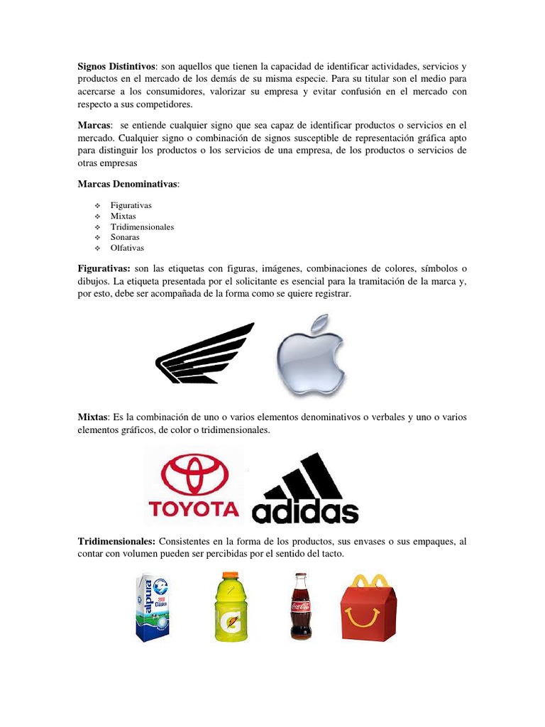 Signos Distintivos Tema 1 | PDF | Marca | Calidad (comercial)