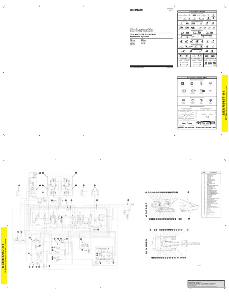 320 320L Hydraulic Schematic PDF | PDF | Valve | Pump
