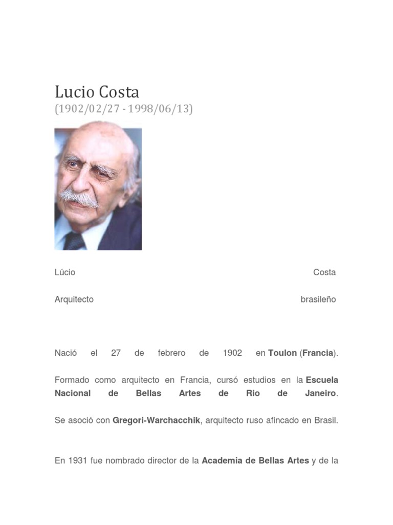 Lucio Costa | PDF