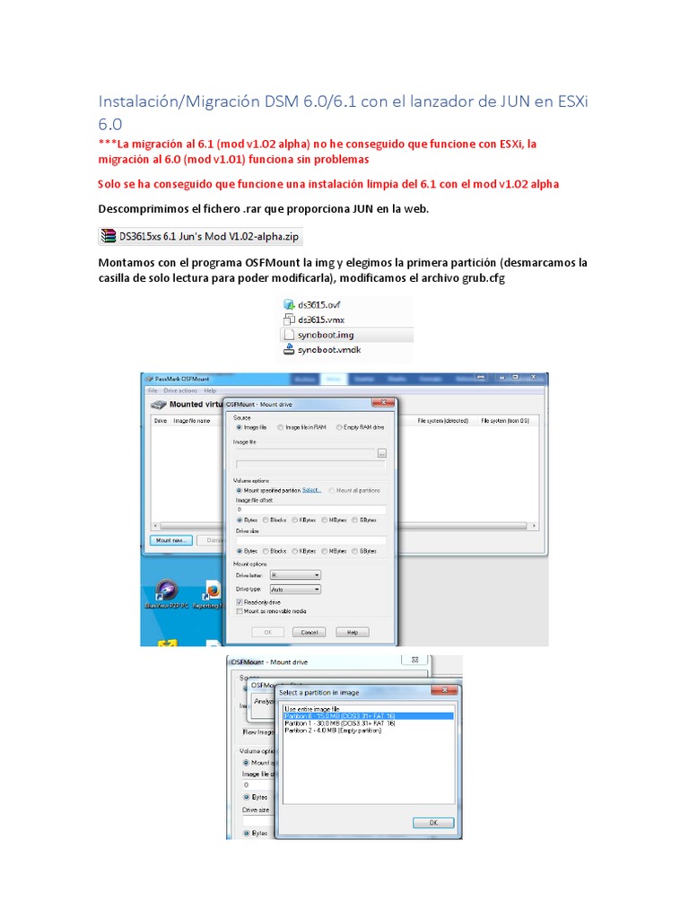 Instalación DSM 6 PDF | PDF | Archivo de computadora | Tecnología de sistema operativo