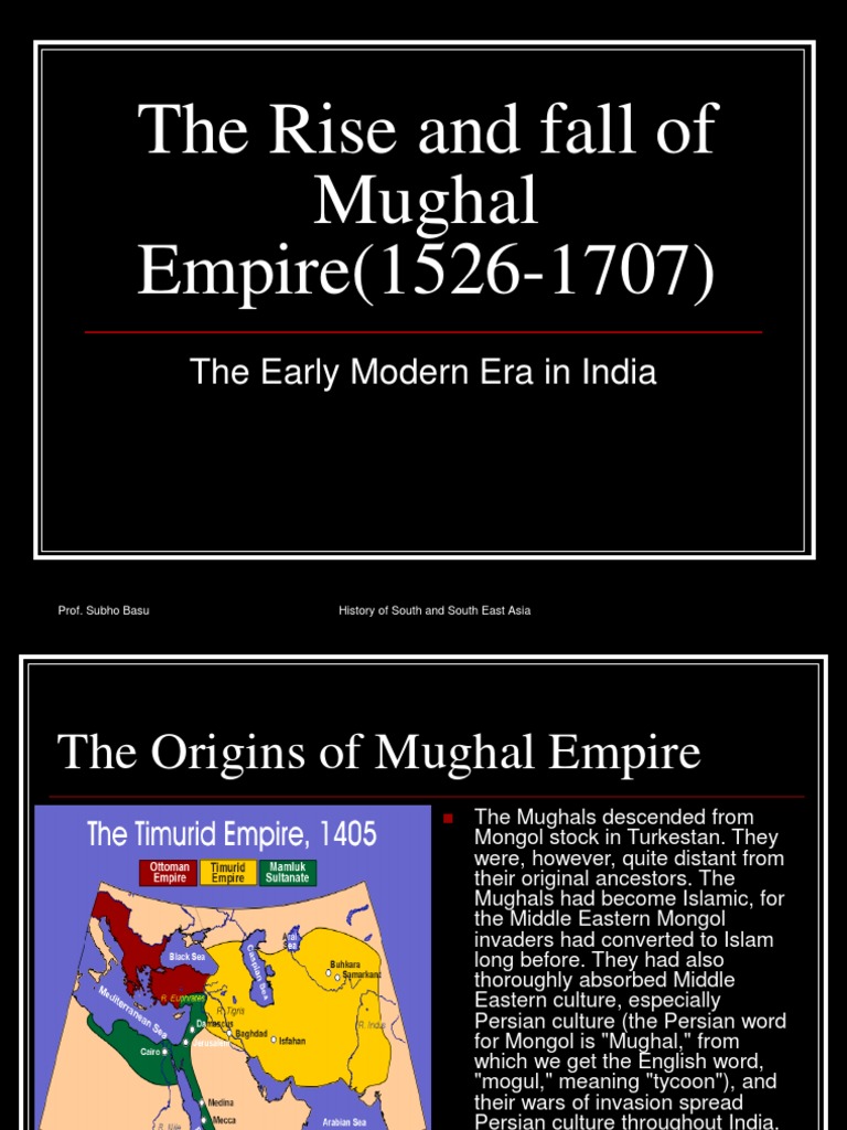 The Rise and Fall of Mughal Empire | Download Free PDF | Mughal Empire ...