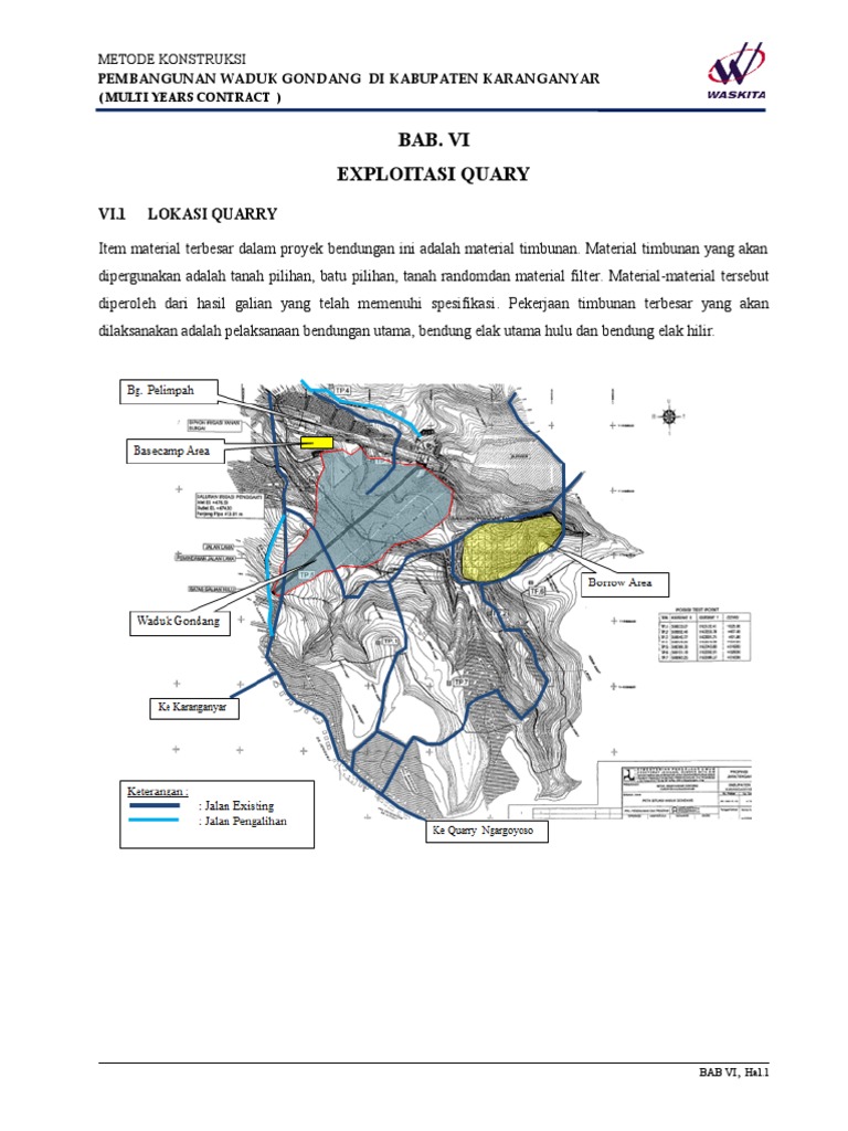 Metode Quarry untuk Waduk Gondang | PDF | Griya & Taman | Sains ...