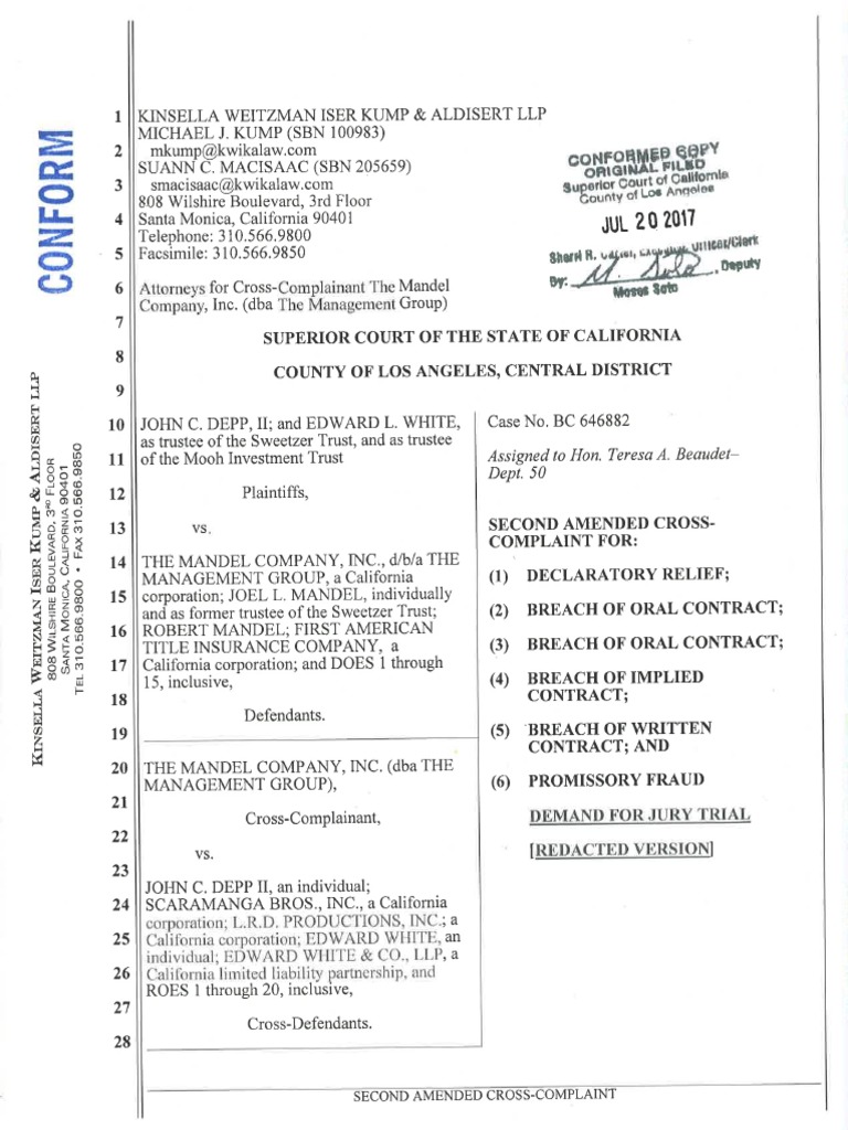 TMG Second Amended Cross-Complaint | PDF | Foreclosure | Overdraft