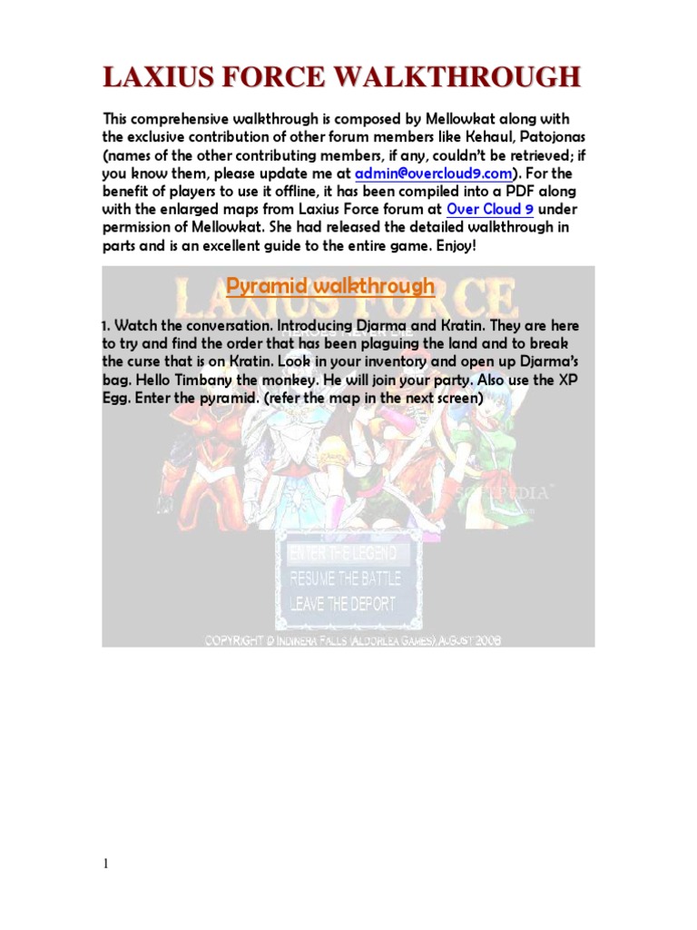 Laxius Force Free Guide PDF | PDF | Leisure | Nature
