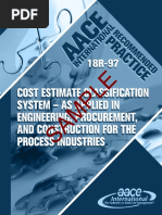 AACE-Nº-18R-97 - Estimated Cost Classification System PDF | PDF ...