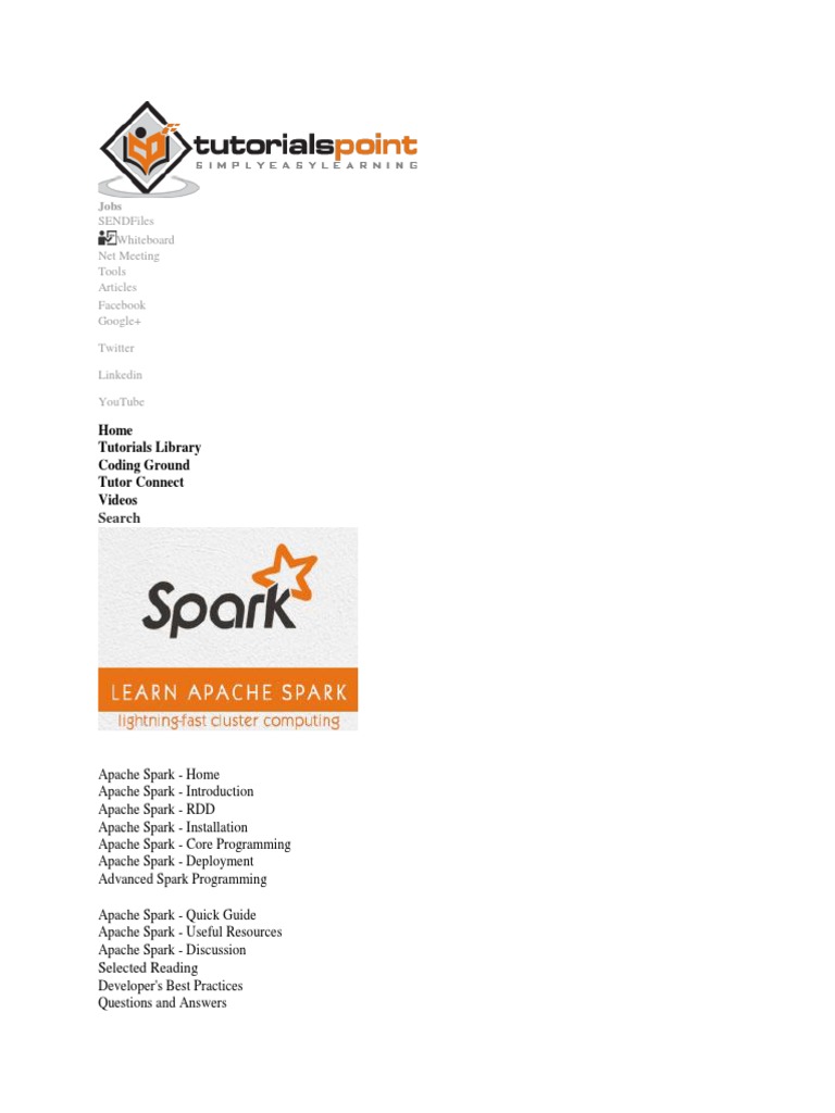 Apache Spark Installation Pdf Scala Programming Language Java Programming Language 4105